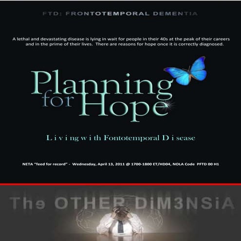 "Planning for Hope-Living with Frontotemporal Disease" | DOCX