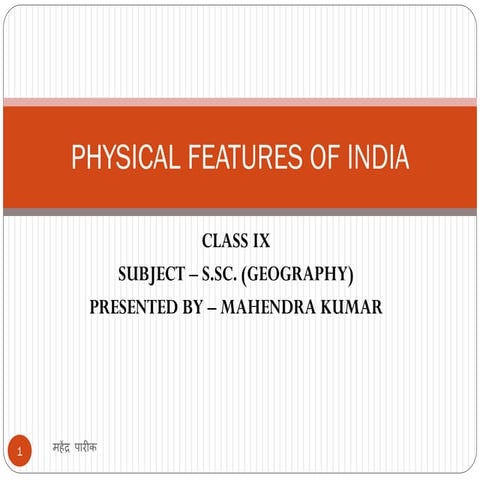 Physical Features of India 3 plateau | PDF | Geography | Science