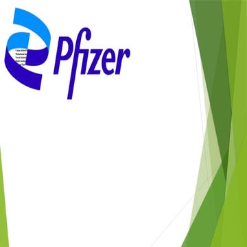 Overview of PFizer firm from strategic management point of view | PPTX