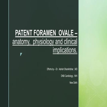 Patent foramen ovale | PPTX