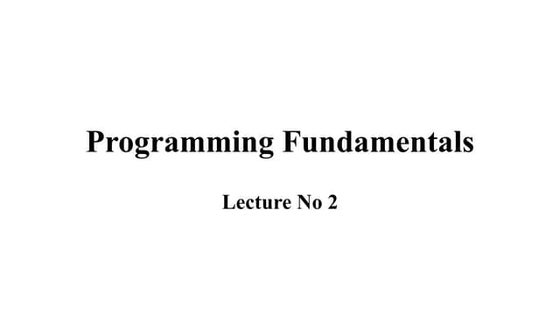 Lecture 2 lisp-Overview | PPT