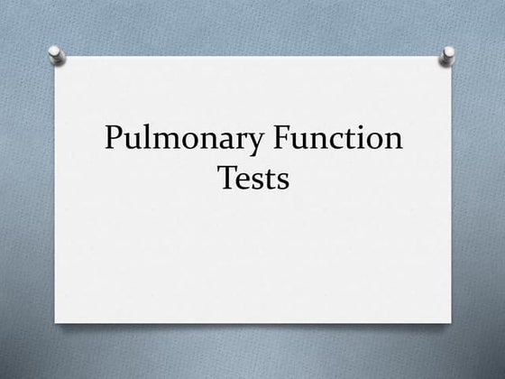 Bed side pulmonary function tests 7 | PPTX
