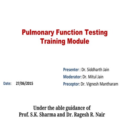 pulmonary function test | PDF