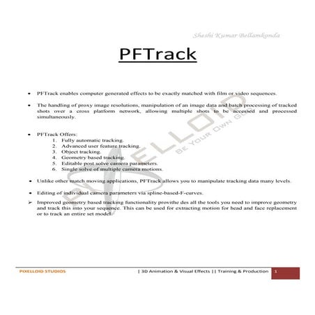 Pf track | PDF
