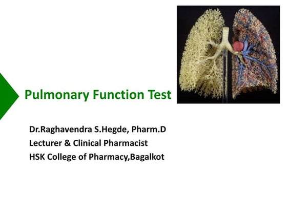 pulmonary Function Test | PPT