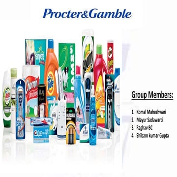 Comparison - Unilever Vs P&G- International Business and Marketing ...