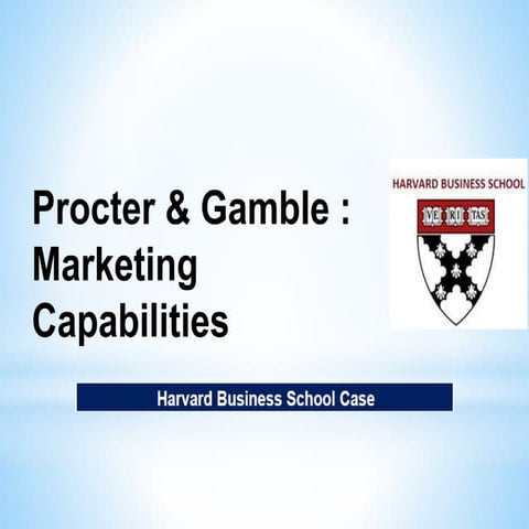 P&G Marketing Capabilities | PPTX