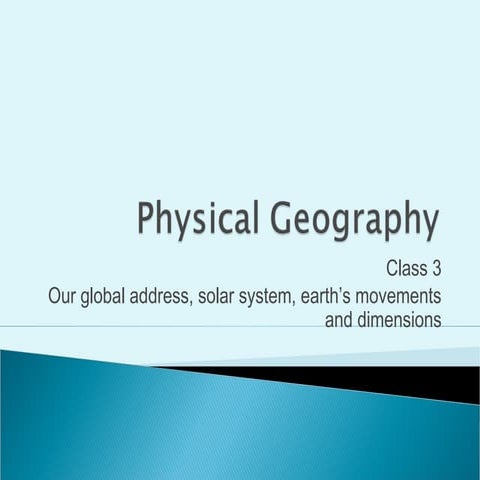 Pg tp-class3, global address, solar system, earth as planet | PPT | Geology | Science