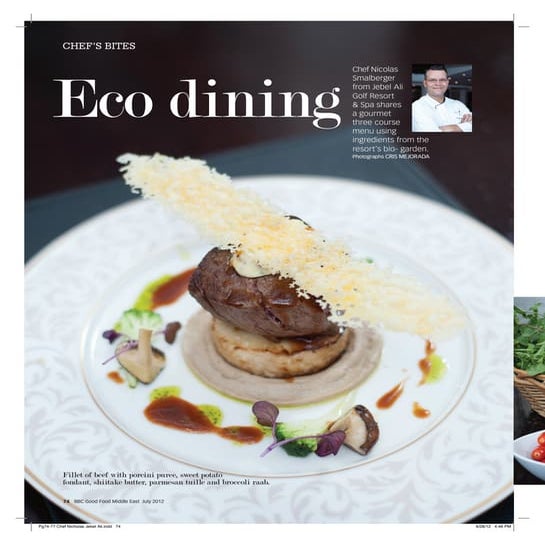Eco Dining at the JA Jebel Ali Golf Resort & Spa | PDF