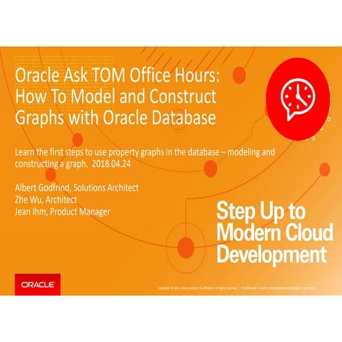 How To Model And Construct Graphs With Oracle Database Asktom Office Hours Part 2 Ppt