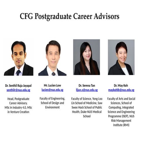 PG Career Advisors 2021 powerpoint slide | PPTX