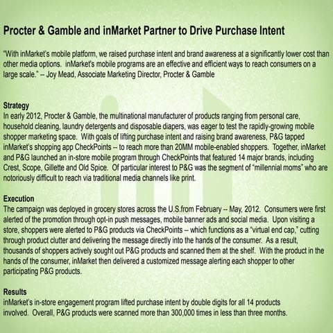 P&G Case Study | PDF | Business | Business and Finance