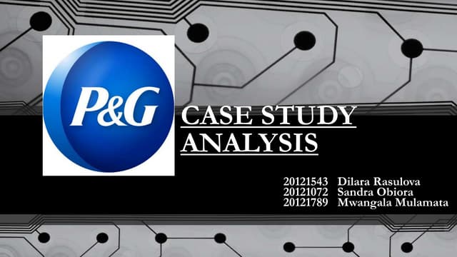 Procter and gamble (P&G) | PPTX