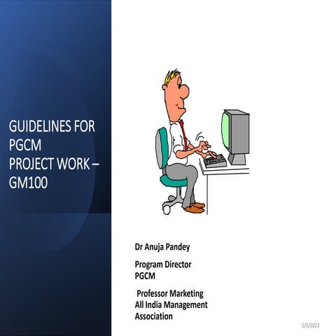 PGCM PROJECT WORK GM 100 (1).pptx