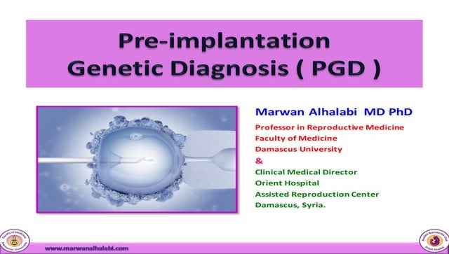 Preimplantation Genetic Diagnosis Diagram