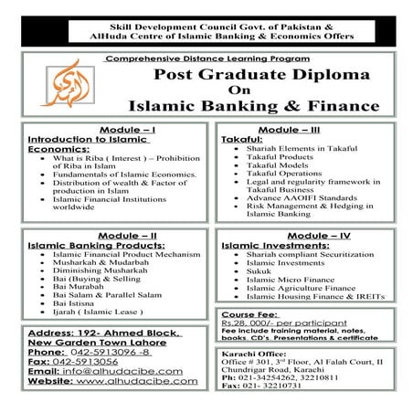 PGd Brochure | DOC | Business Accounting & Finance | Business