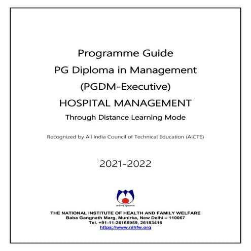 Pgdm hm-2021-22 | PDF