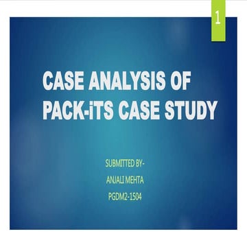 Pack-its case study analysis | PPT
