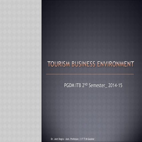 PGDM IB ITB II_I 205 TBE_Chapter 1 | PPT