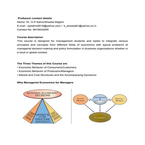Pgdm managerial economics course module | DOCX