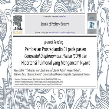 PGE-1 in CDH and Pulmonary hypertension.pptx