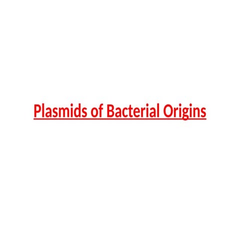 pBR 322 plasmid. Microbial biotechnology | PPTX