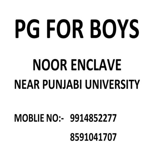 Pg for boys | PPT