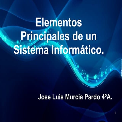 Elementos principales de un sistema informático. | ODP