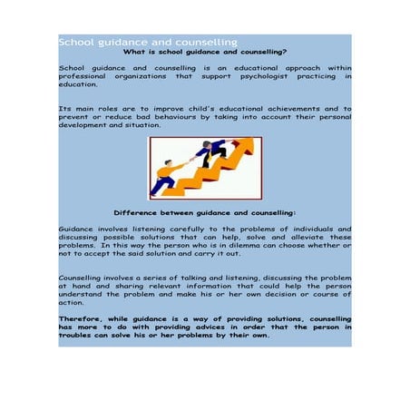 Revisiting the Guidance Advocate in Every Teacher | PDF