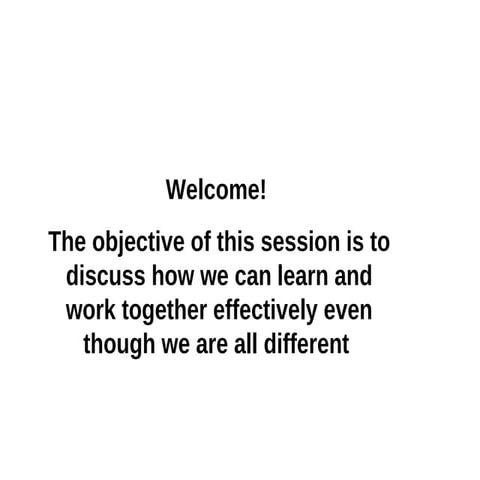 Learning To Work Together | PPT
