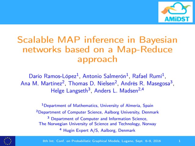 Scalable Map Inference In Bayesian Networks Based On A Map Reduce 1194