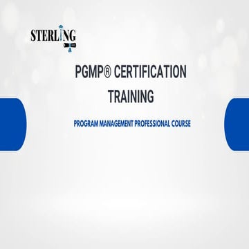 PgMP® Certification Training | Program Management Professional Course ...