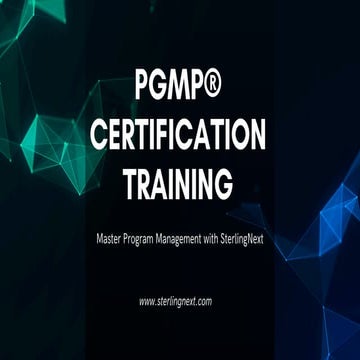 PgMP® Certification Training Advance Your Program Management Career | PDF