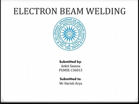 Laser Beam Welding | PPT