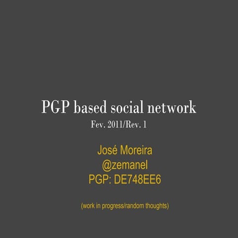 PGP based social network | PDF
