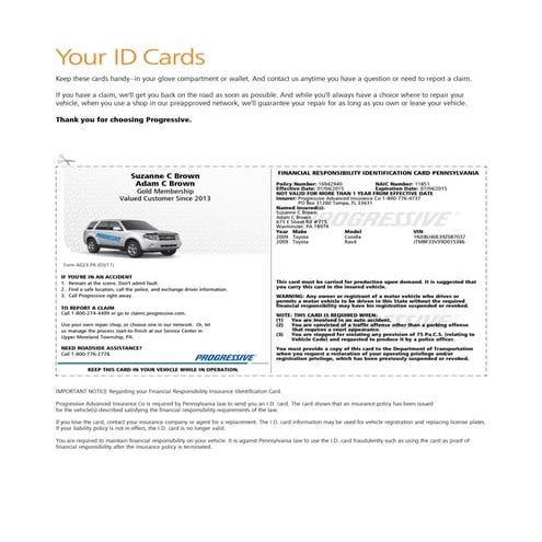 Pgr insurance idcard | PDF