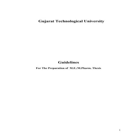 Pg thesis document_guidelines final | PDF