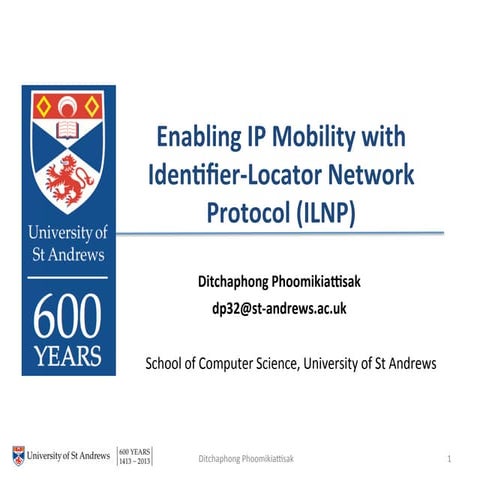 Enabling IP Mobility with Identifier-Locator Network Protocol (ILNP)-PGTips | PDF