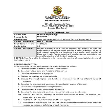 Pgy 2020 course handbook 2014 1 | PDF