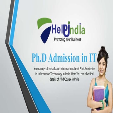 IIT PhD Admission | PDF
