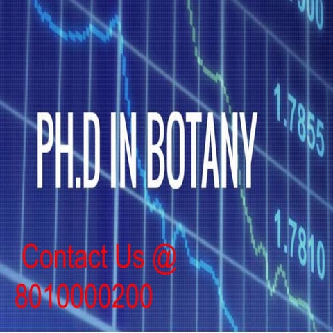 Ph.d in botany | PPTX