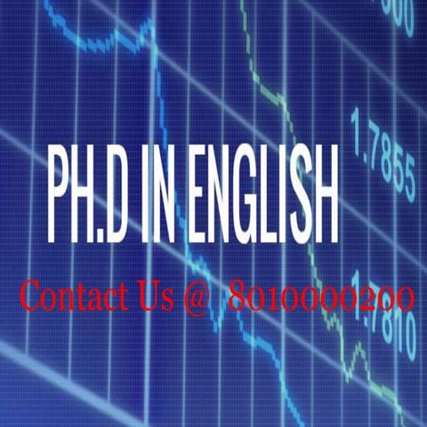Ph.d in english | PPTX | Postgraduate Education | College Education