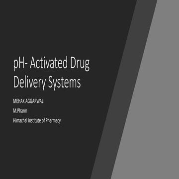 P h activated drug delivery systems | PPTX