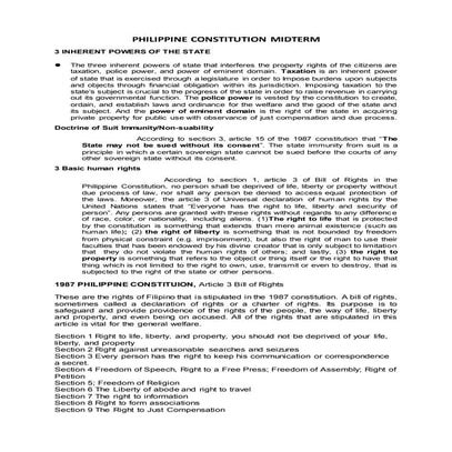 Bill of rights article iii; section 3 to 6 | PPTX