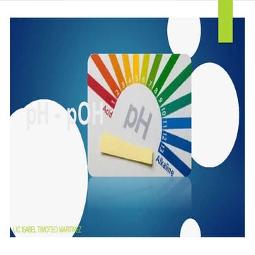 que es pH o pHO y sus diferentes maneras de medirlo | PPTX