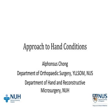 Approach to Hand Conditions | PPTX