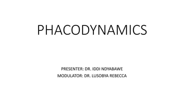 Phacoemulsification: Phacodynamics | PDF