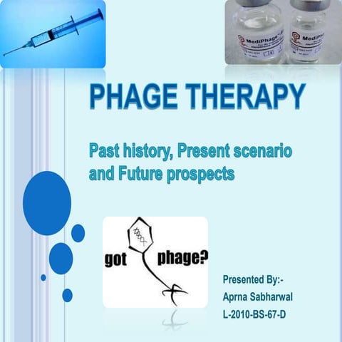 Phage therapy | PPTX
