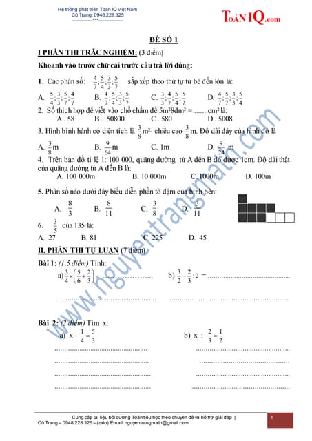 De thi-on-tap-cuoi-hk1-toan2 | PDF