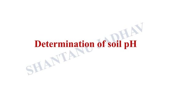 Determination of Soil Texture. | PPT
